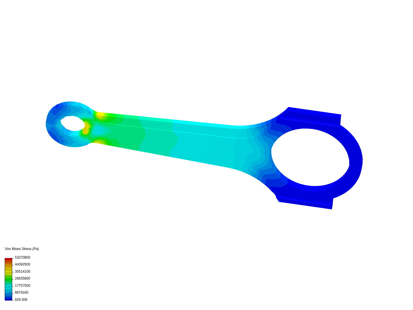 Tutorial 1: Connecting rod stress analysis by Uppertown | SimScale
