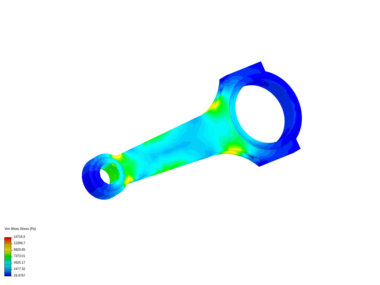 Tutorial 1: Connecting rod stress analysis by VitekM | SimScale