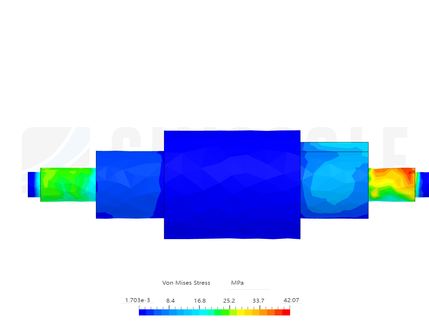 Manufacture 3 Shafts by Zichen_Liao | SimScale