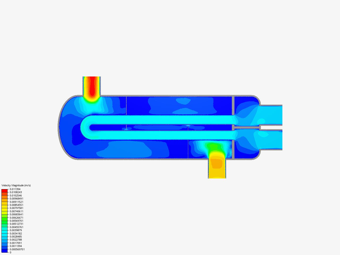 Tutorial: U type Heat Exchanger by a01377221 | SimScale