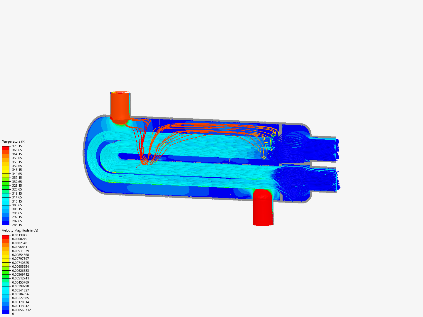 Tutorial: U type Heat Exchanger by a01749052 | SimScale