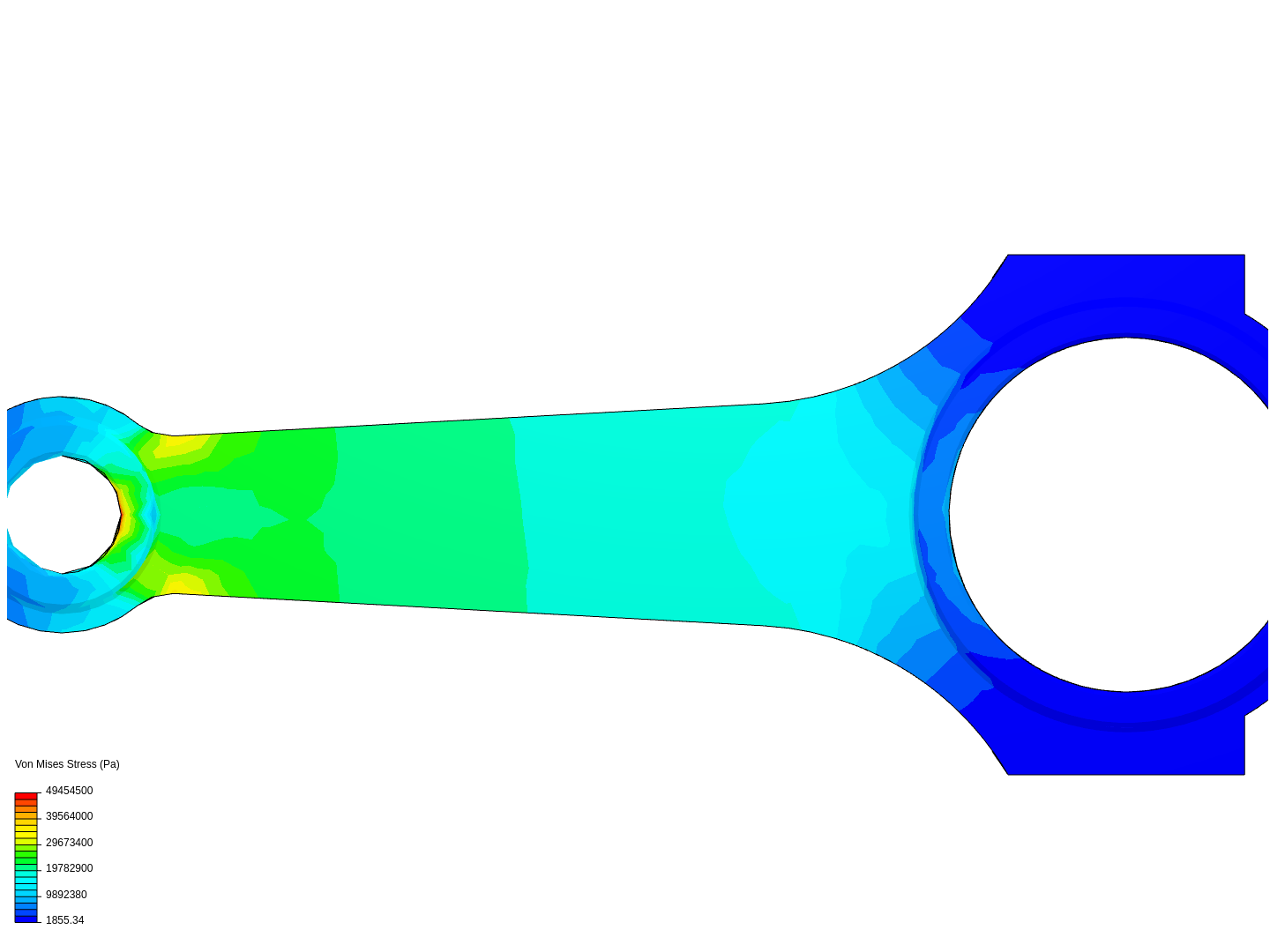 Tutorial 1: Connecting rod stress analysis by a1742697 | SimScale