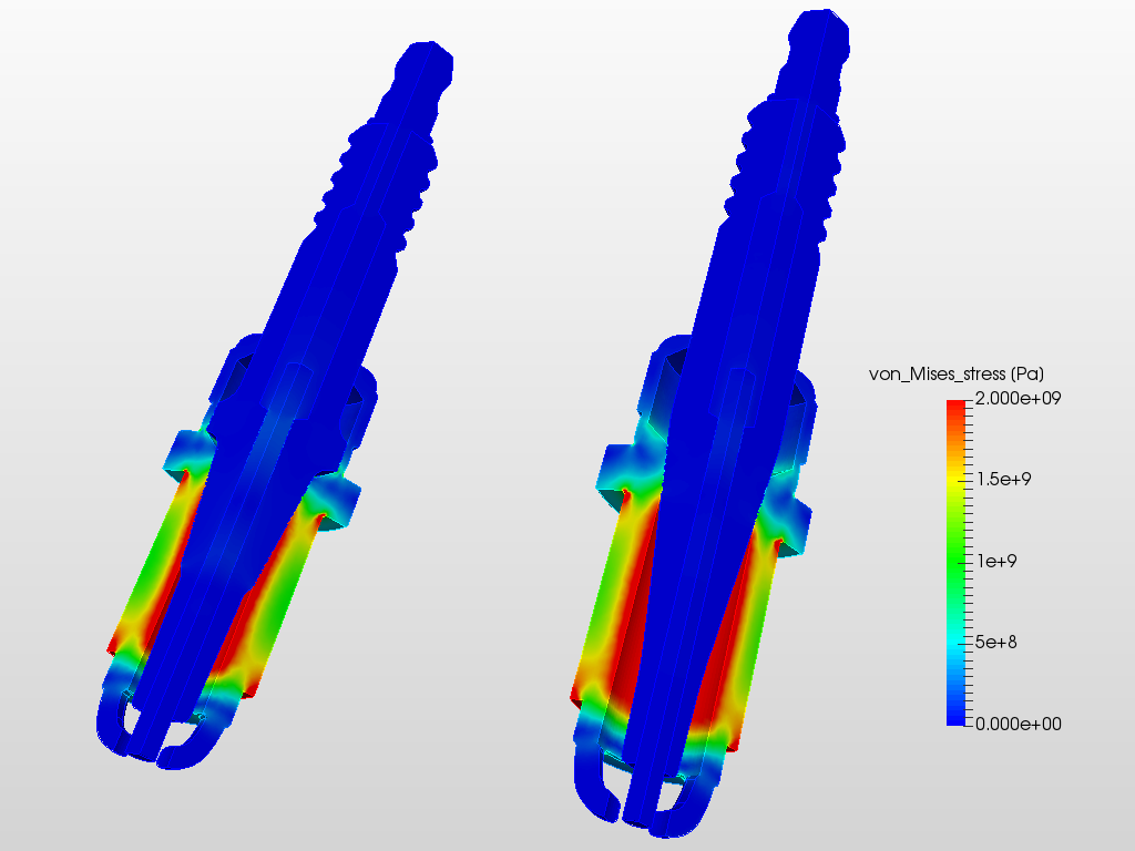 Thermomechanical Analysis of a Spark Plug-Demo by aarafat_7 | SimScale