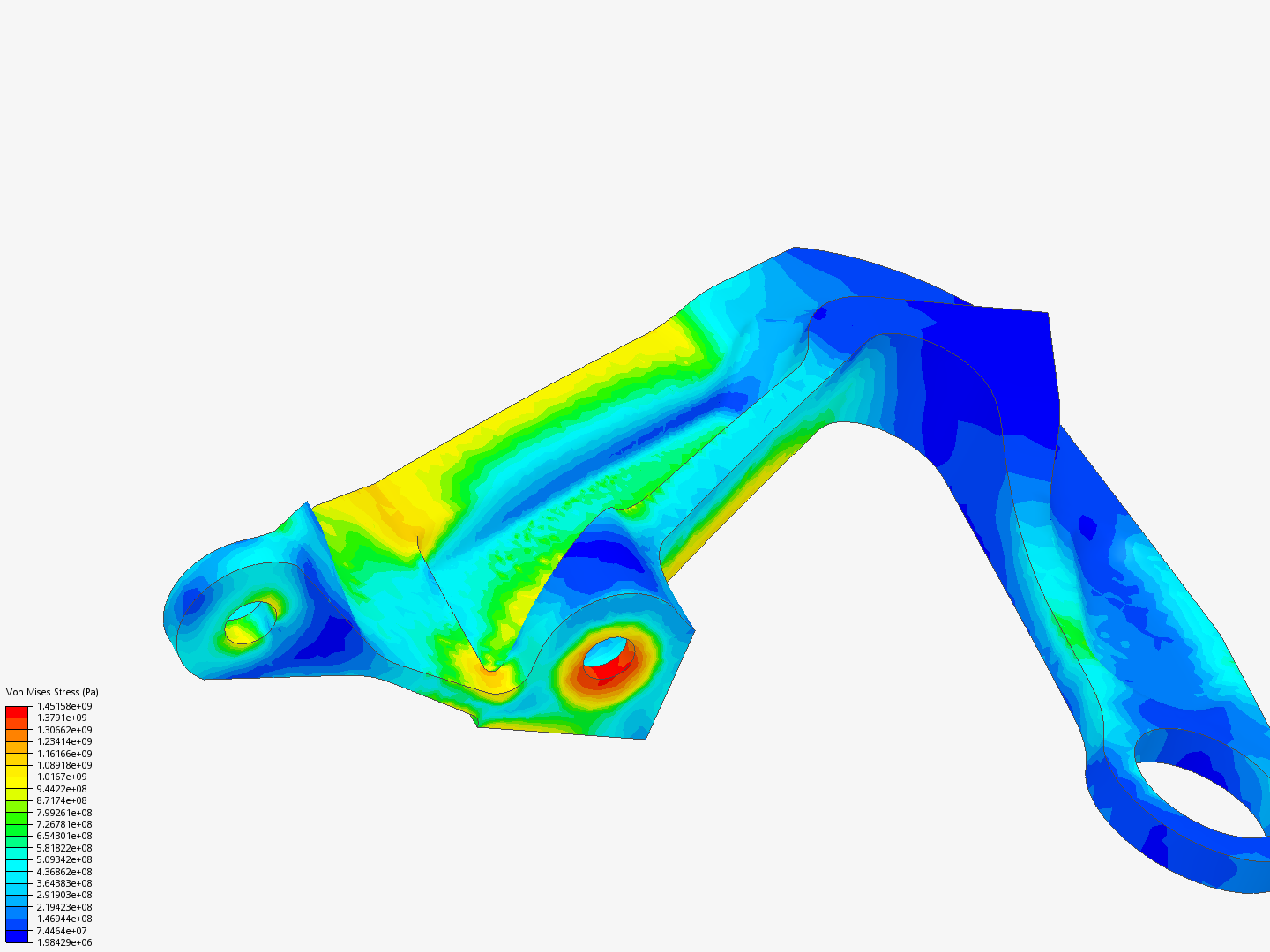 Plate 2: Nonlinear Analysis of Aircraft Engine Bearing Bracket - ASIS ...