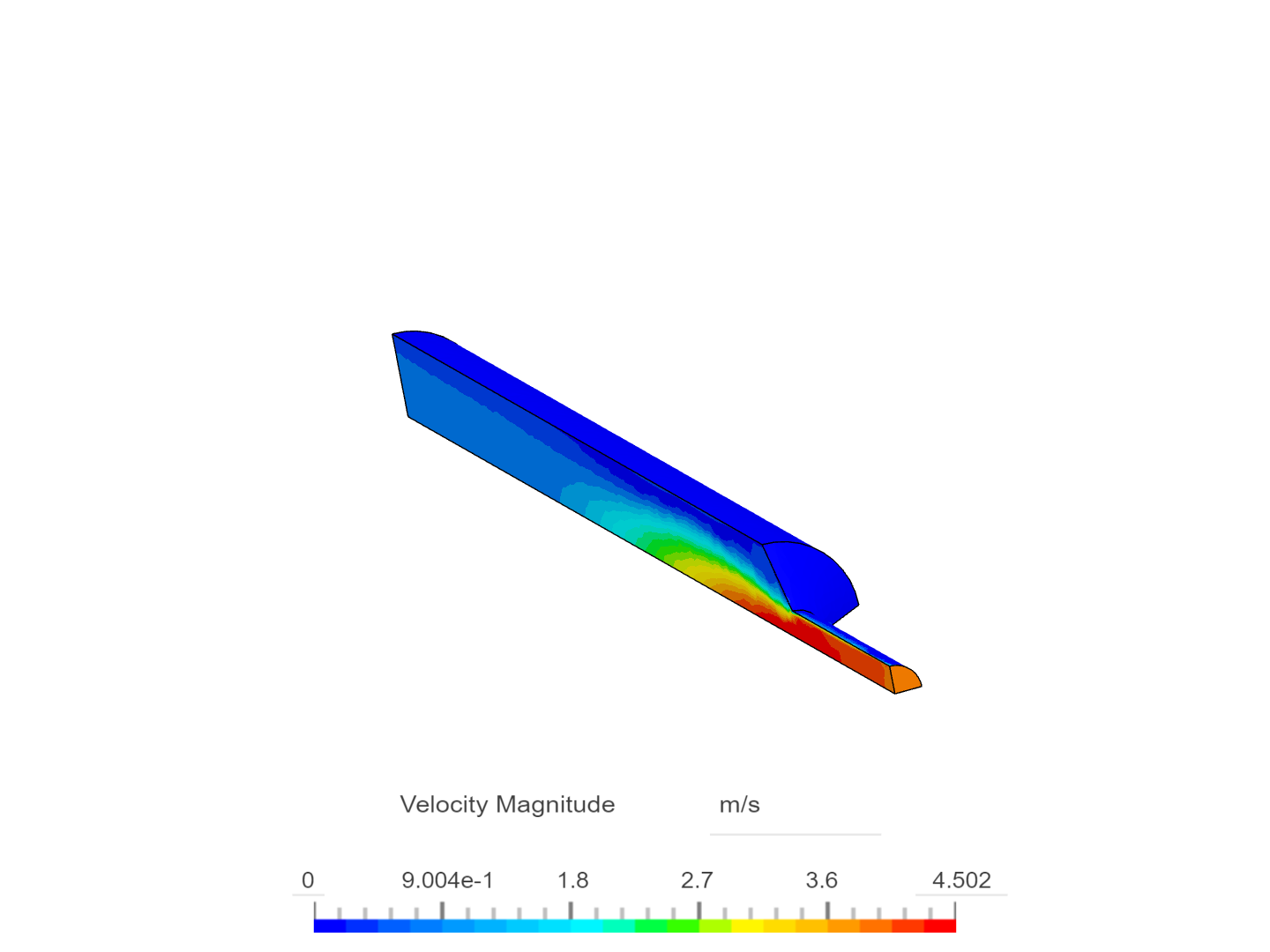 CFD Internal Flow Case Study - Angle (45 deg) by abergdoll | SimScale