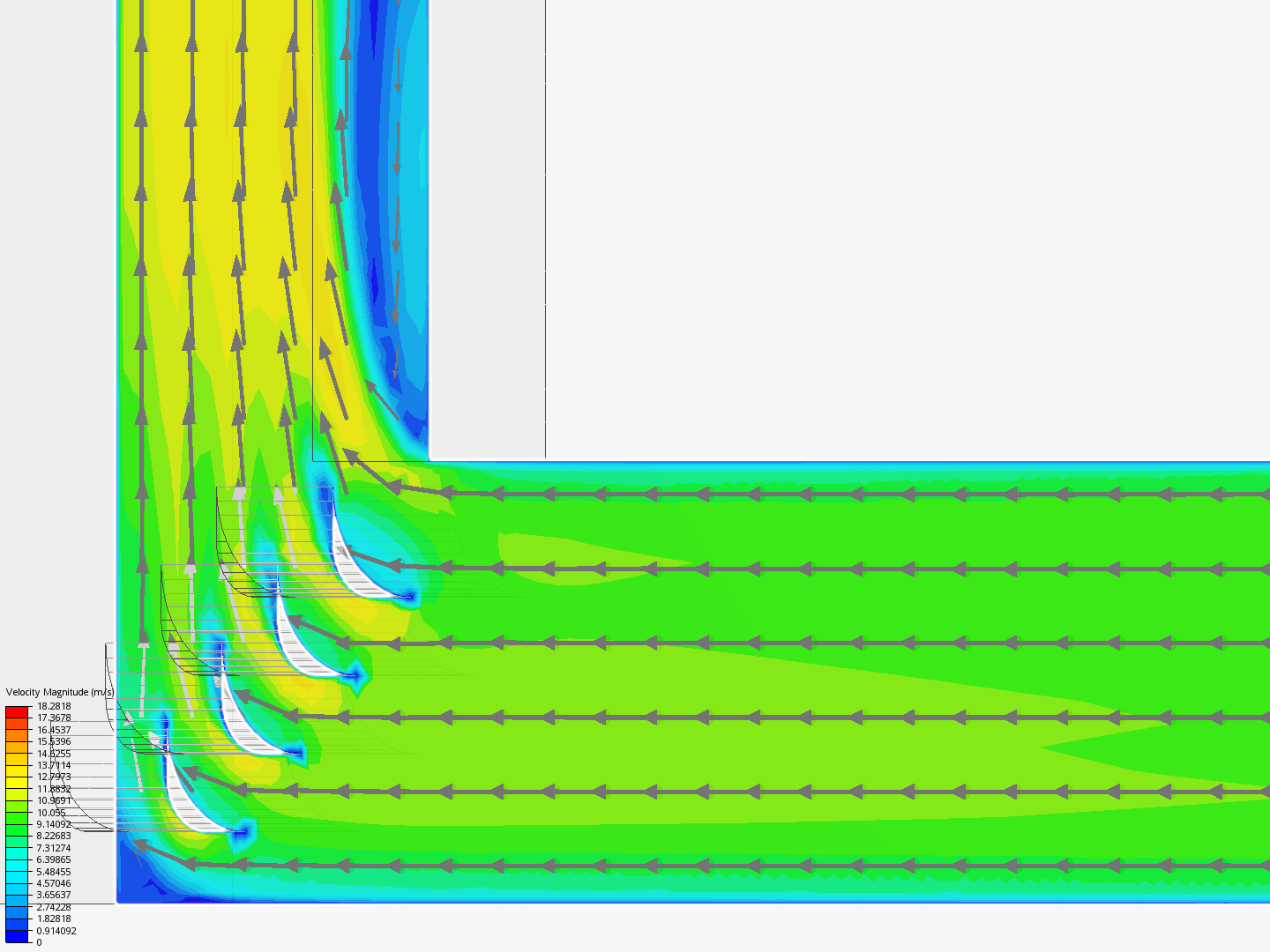 1:1 Duct Mitered Elbow by abickham | SimScale