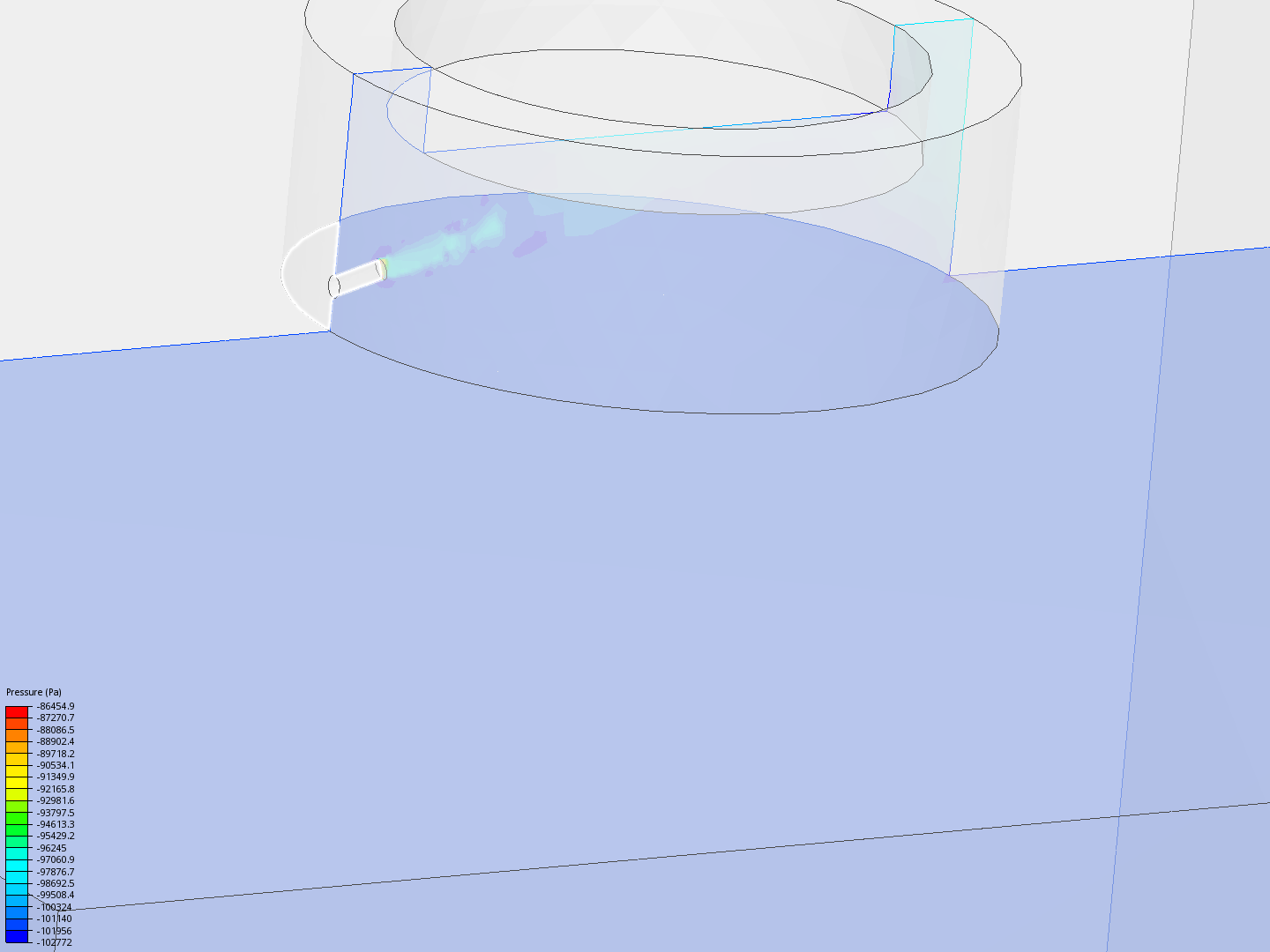 Vacuum Chamber Leak Flow by abrimmer | SimScale