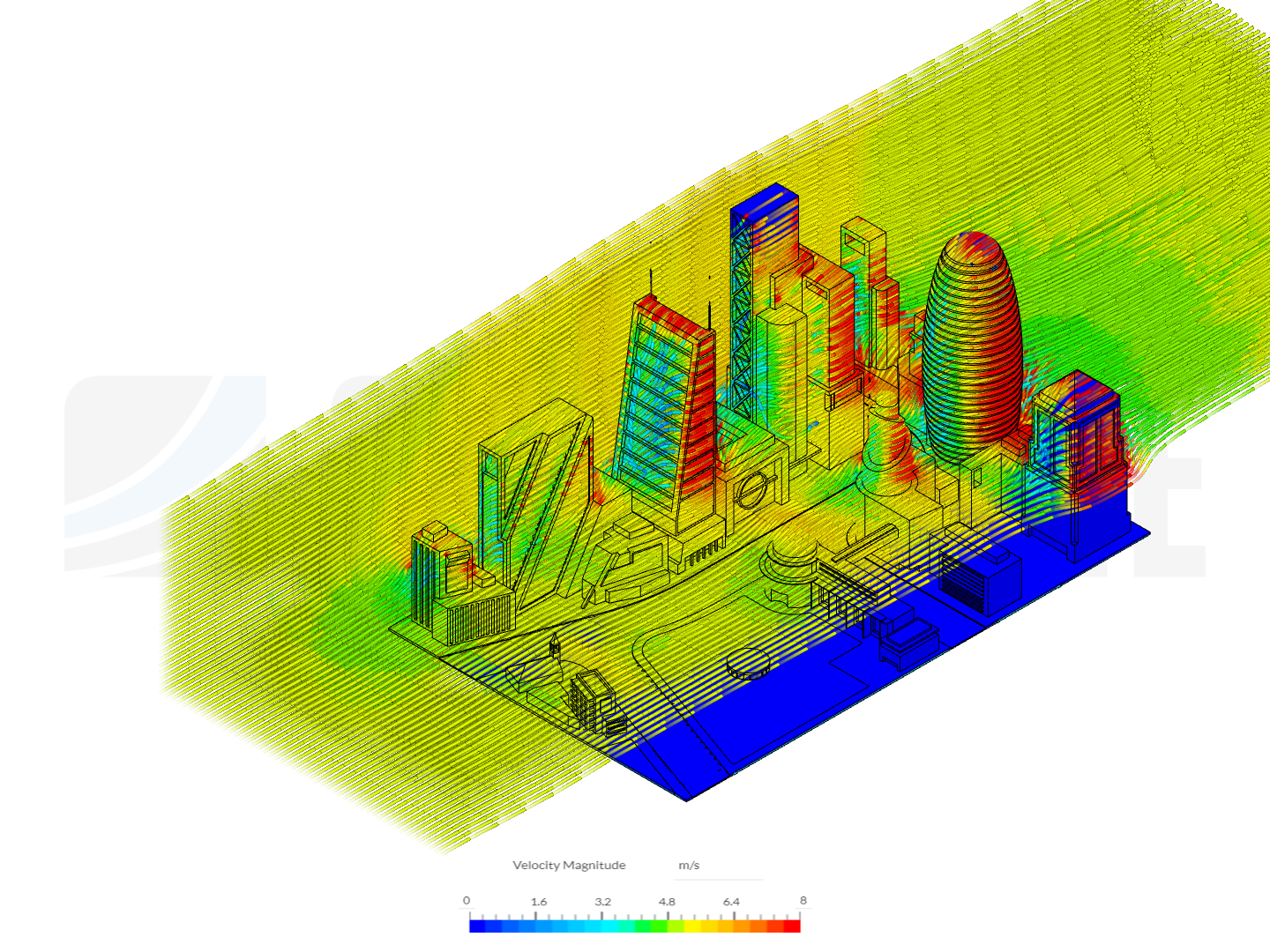 Building Wind Simulation Template by acampanario | SimScale