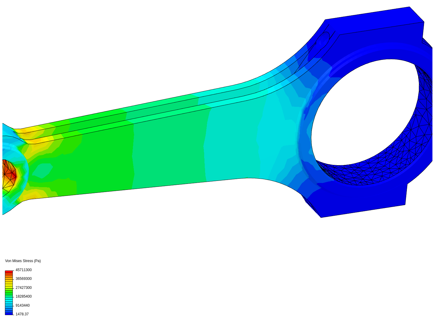 Tutorial 1: Connecting rod stress analysis by agjestvang | SimScale