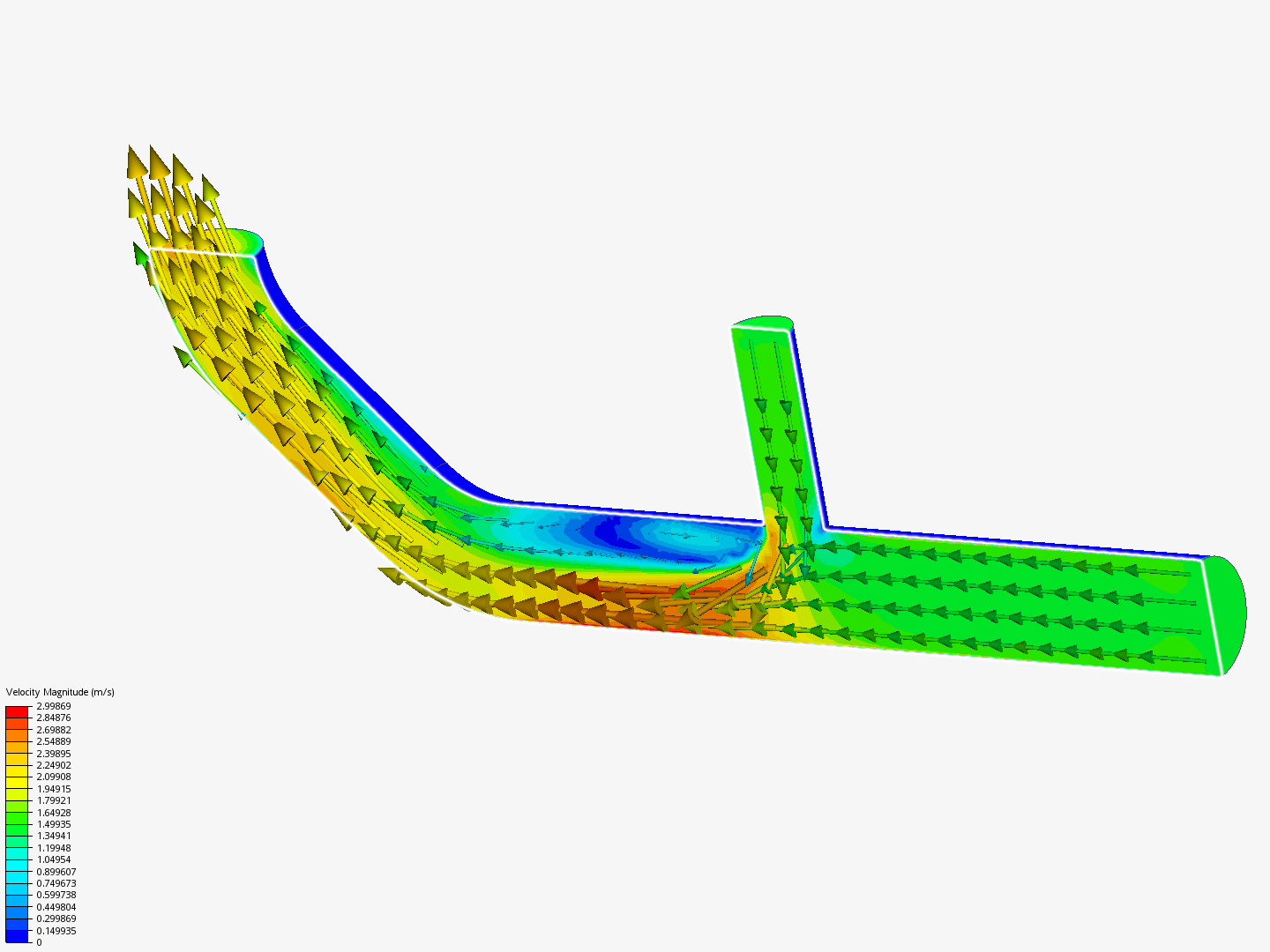 Tutorial 2: Pipe junction flow by aguirreluis15 | SimScale