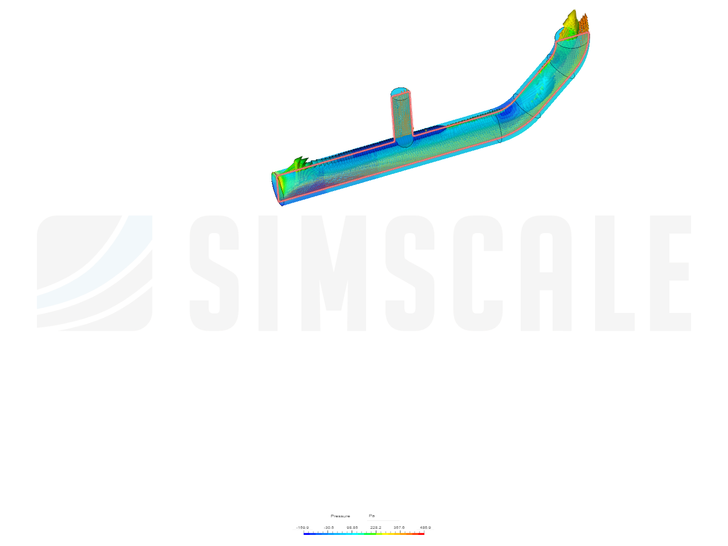 Tutorial 2: Pipe junction flow by akalafatis | SimScale