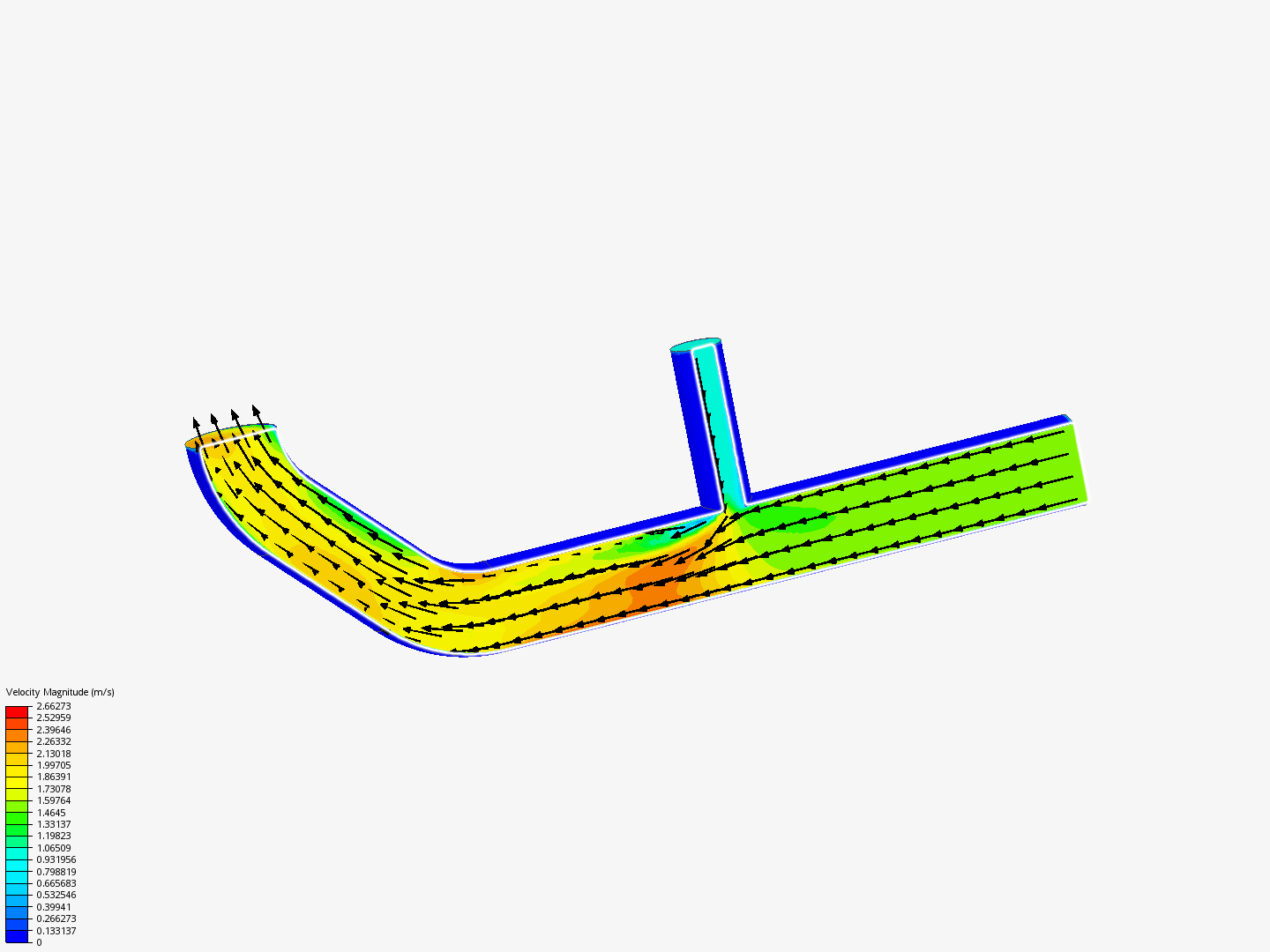 Tutorial 2: Pipe junction flow by akrichene | SimScale