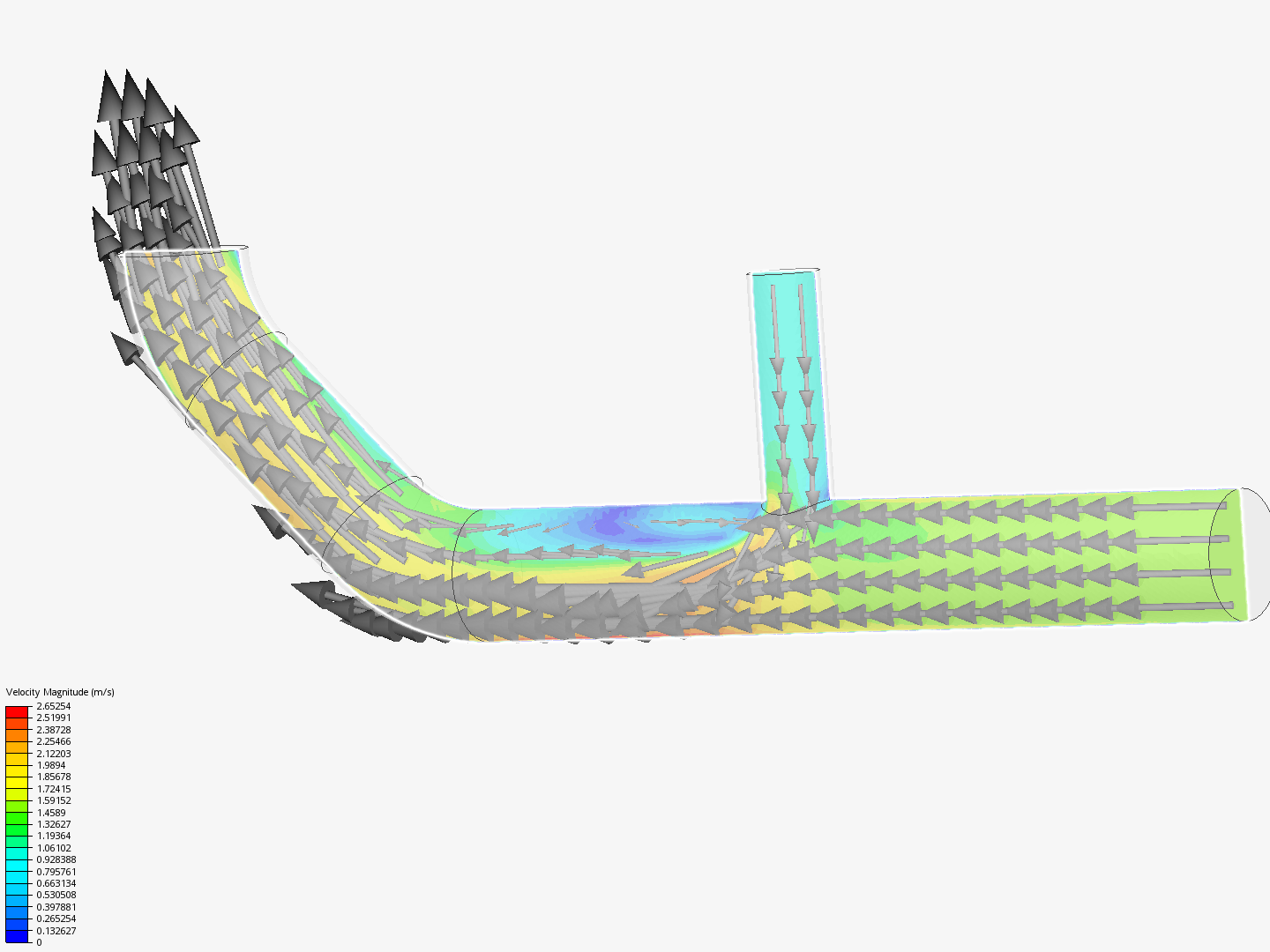 Tutorial 2: Pipe junction flow - Copy - Copy by aleksandr_kor | SimScale