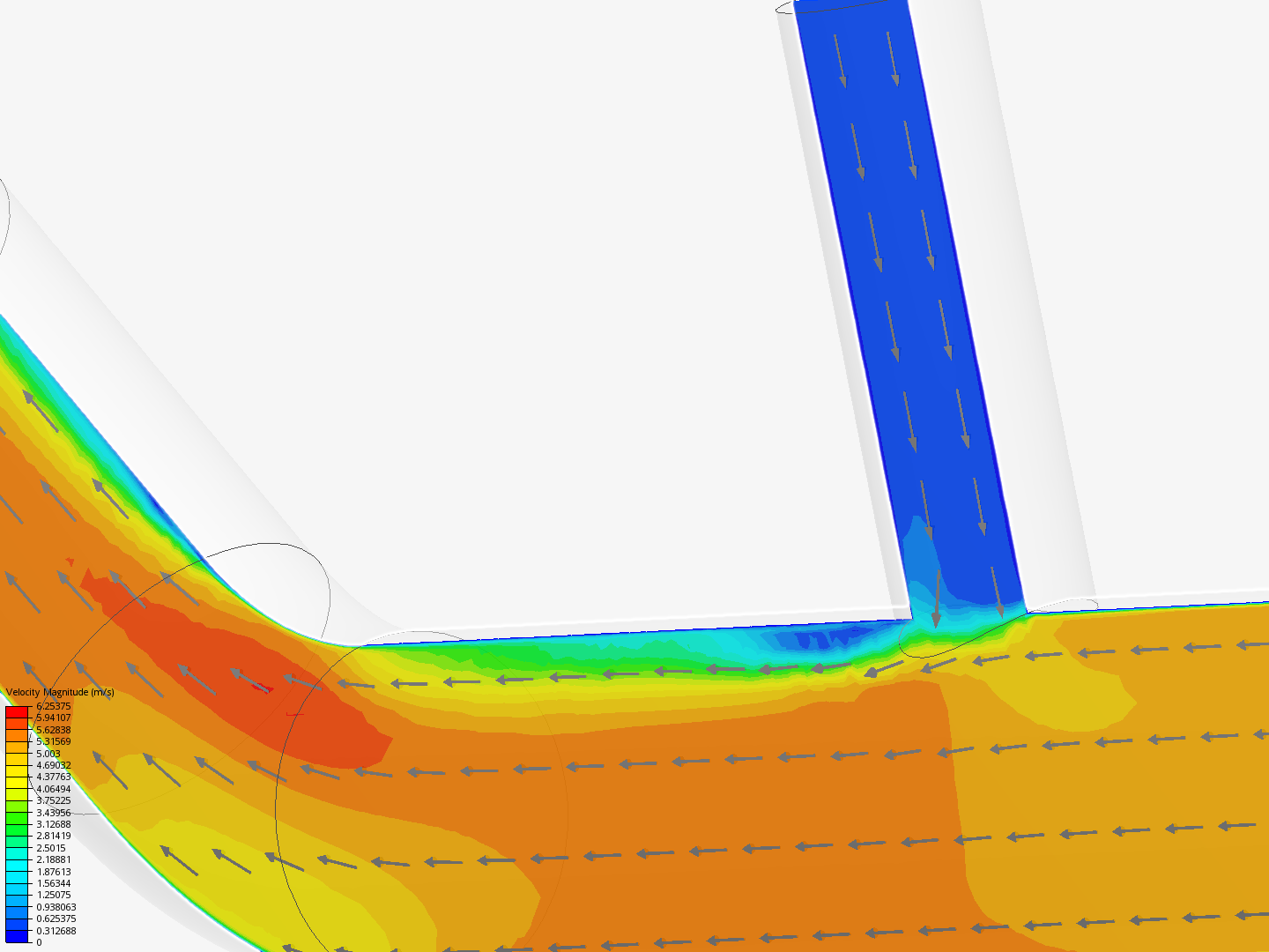 Tutorial 2: Pipe junction flow - Copy by alena_ly | SimScale