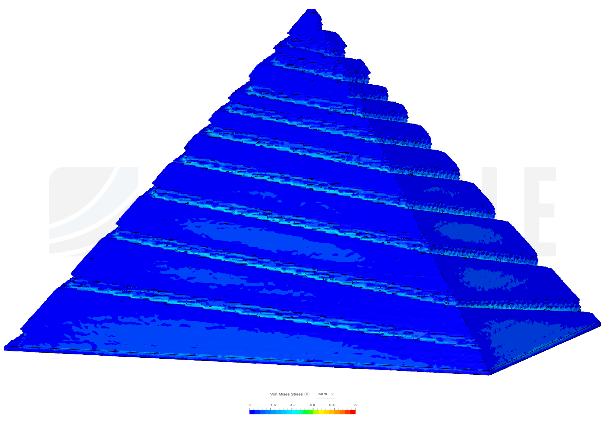 Pyramid Khafre 4 ramps by alux | SimScale