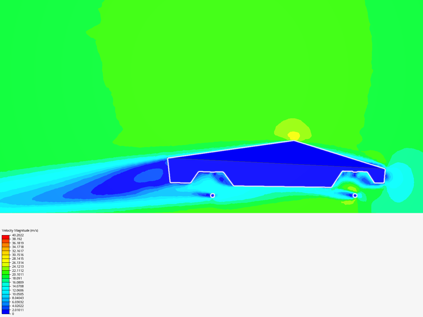 Initial Cybertruck Sim by amani_lawrence | SimScale
