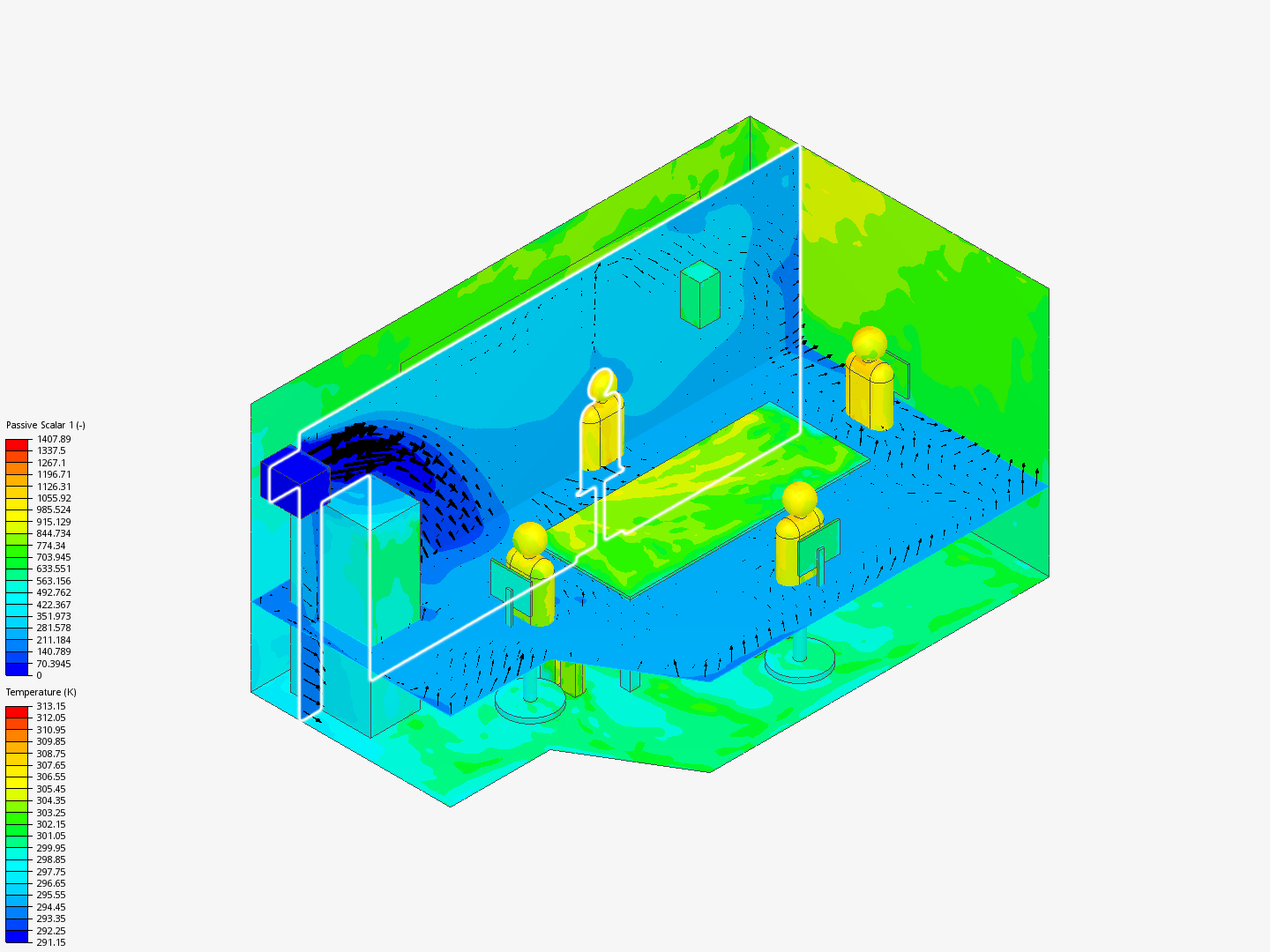 Meeting Room Thermal Comfort Analysis by amassie | SimScale
