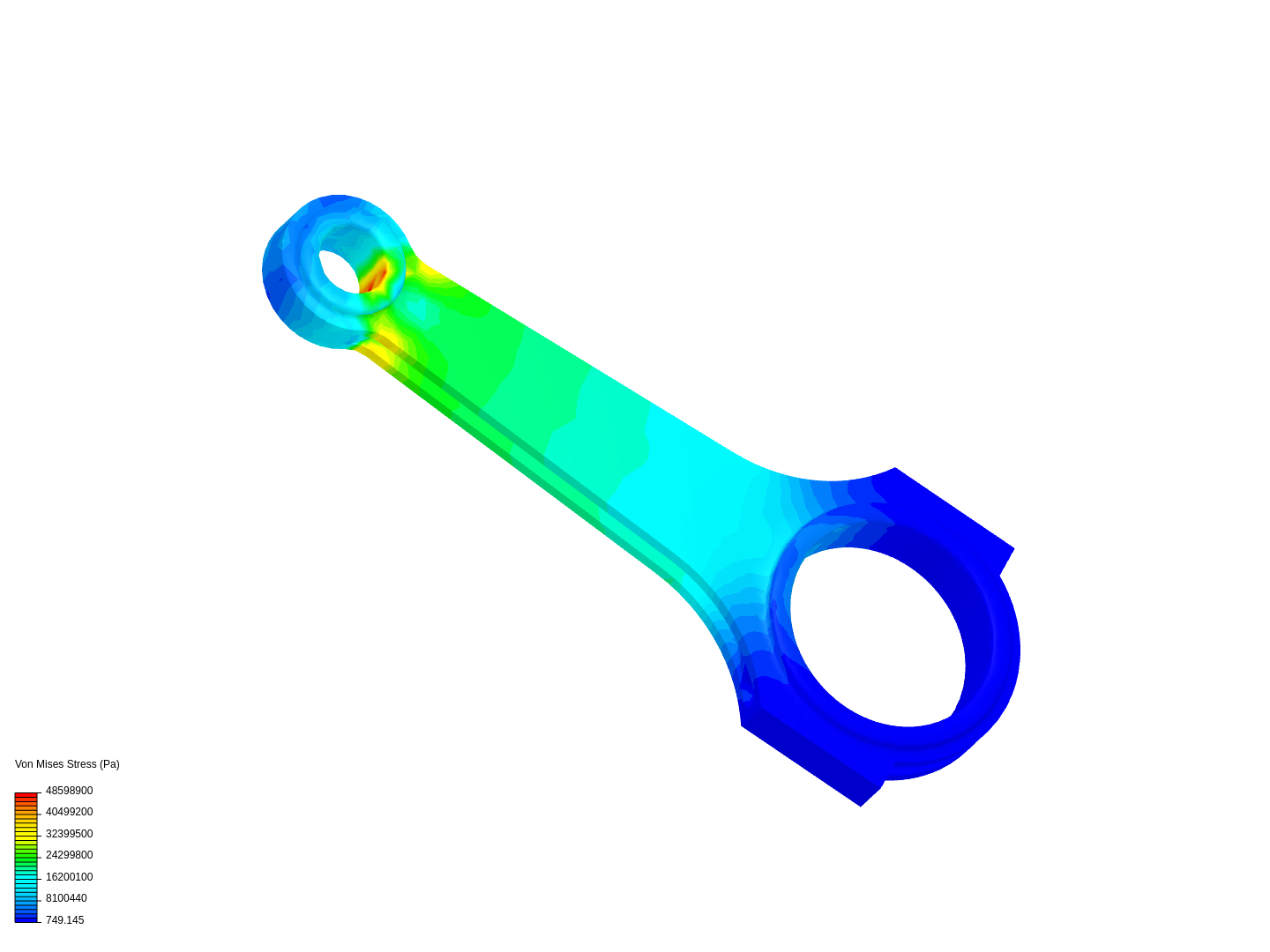 Tutorial-01: Connecting rod stress analysis by anadaibert11 | SimScale