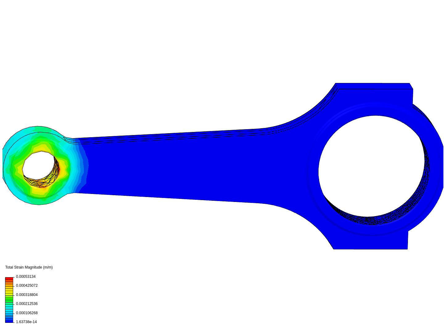 Tutorial 1: Connecting rod stress analysis by anapper | SimScale
