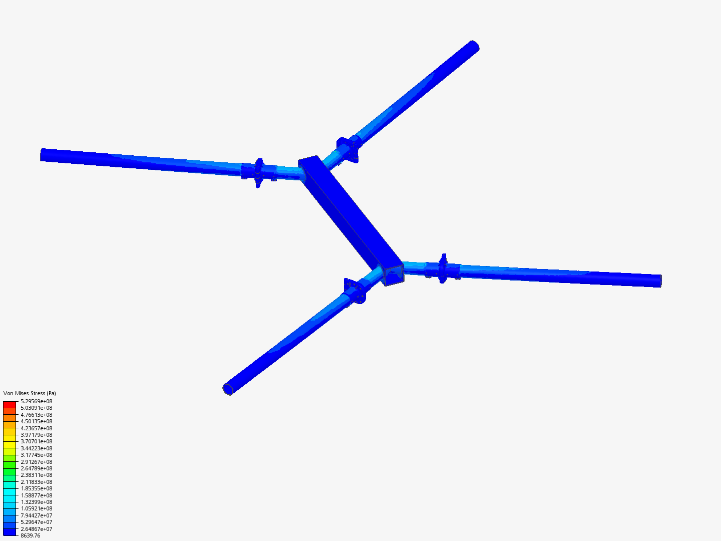 60kg payload frame by aniketunmannd | SimScale