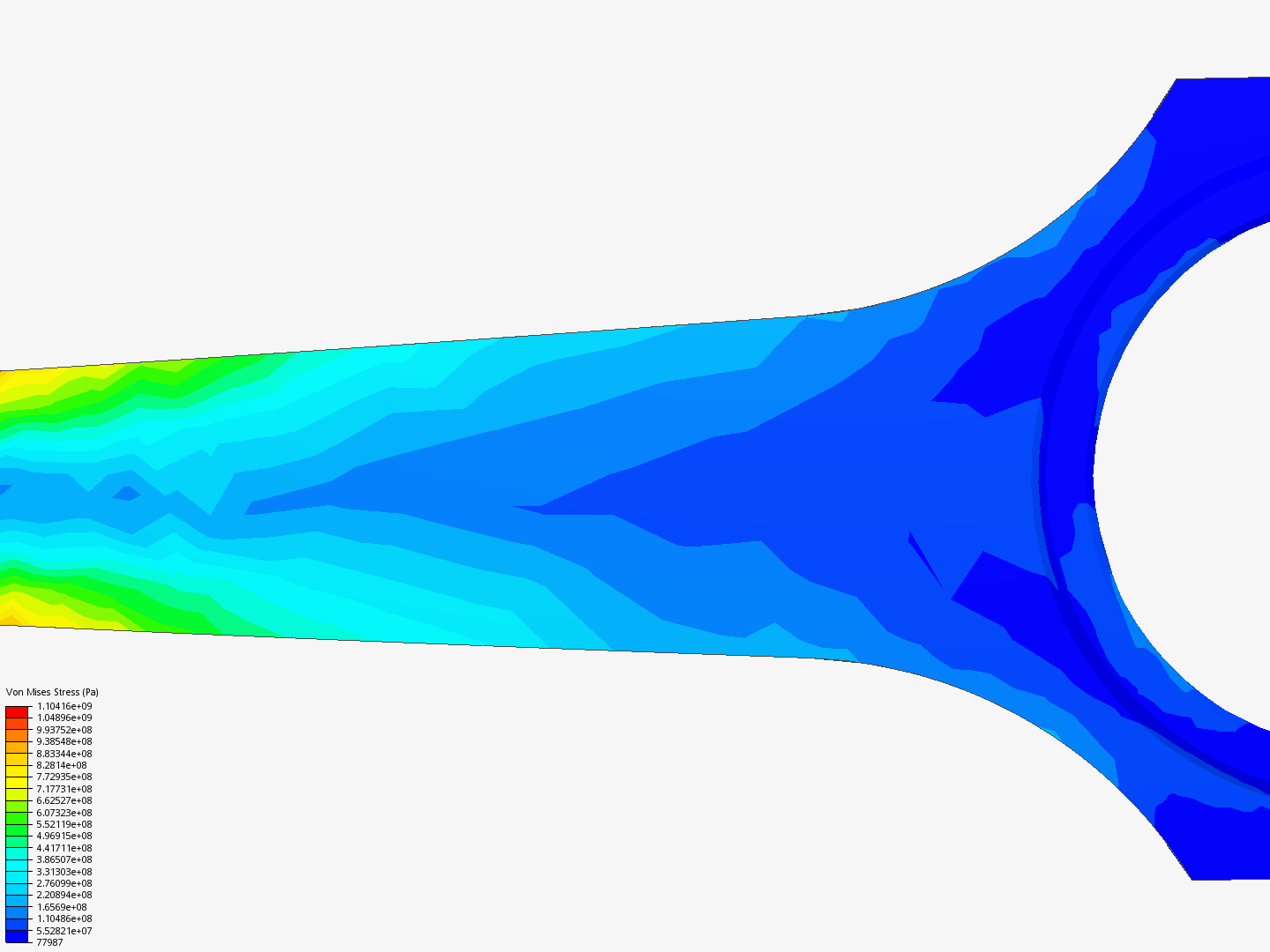 Tutorial 1: Connecting rod stress analysis by anselmocukla | SimScale