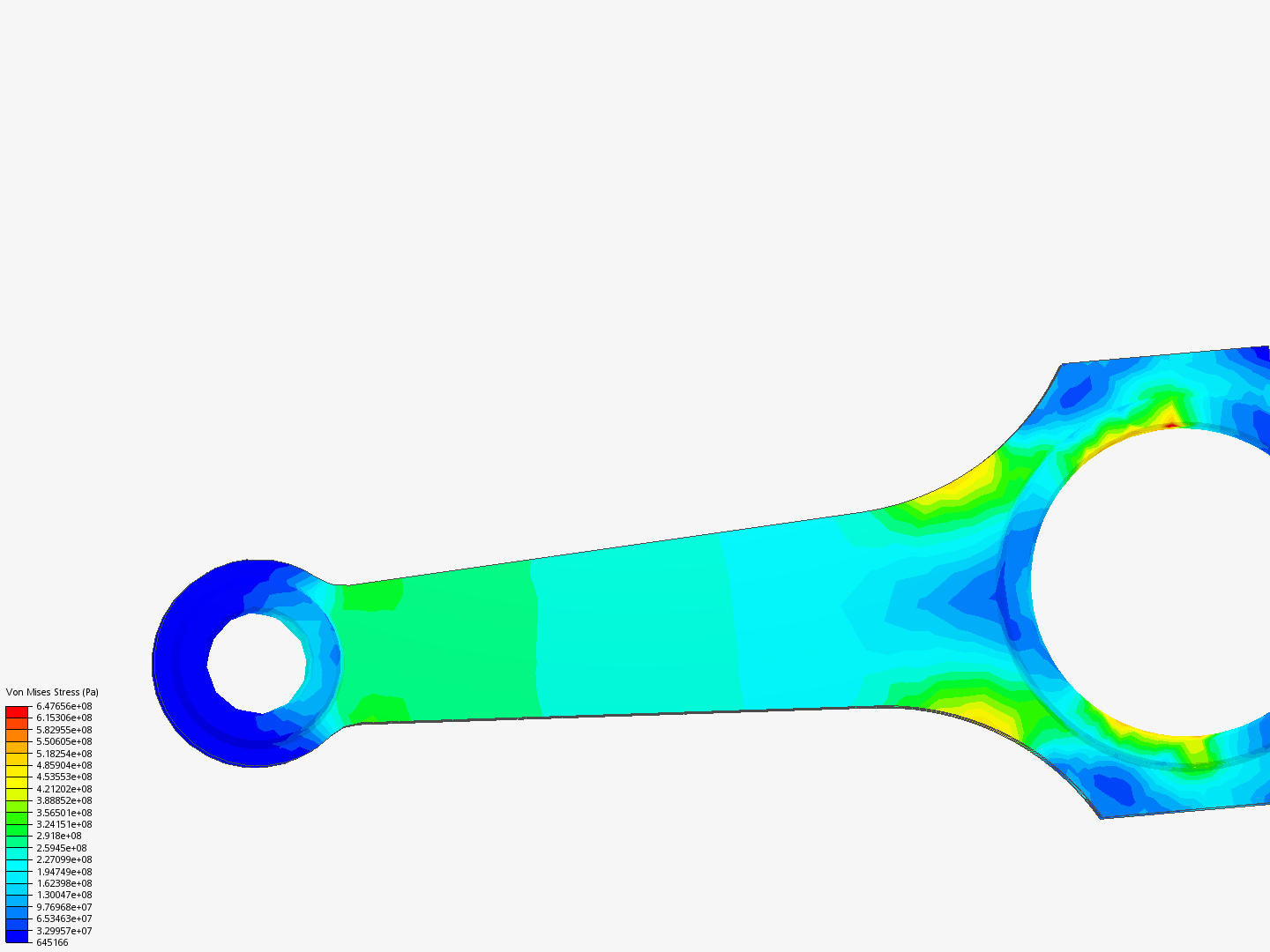Tutorial 1: Connecting rod stress analysis by anselmocukla | SimScale