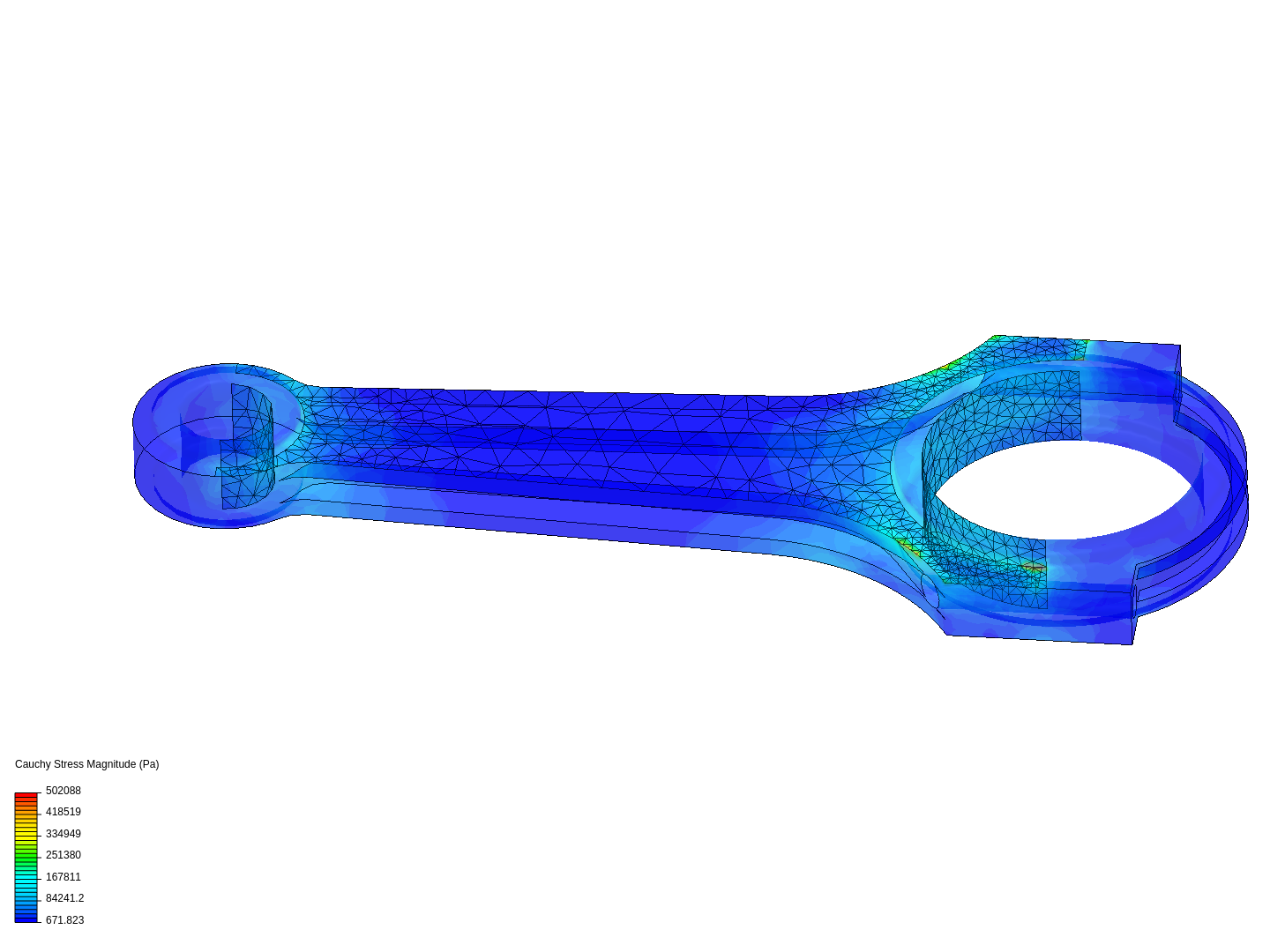 Tutorial 1: Connecting rod stress analysis by anthonyzhou | SimScale