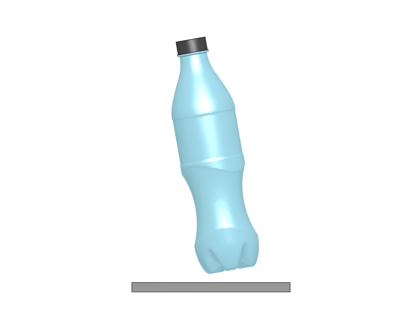 Plastic Bottle Drop Test - Copy by apcs43 | SimScale
