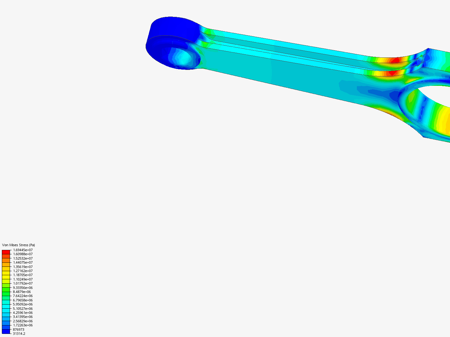 Tutorial 1: Connecting rod stress analysis by apolo | SimScale