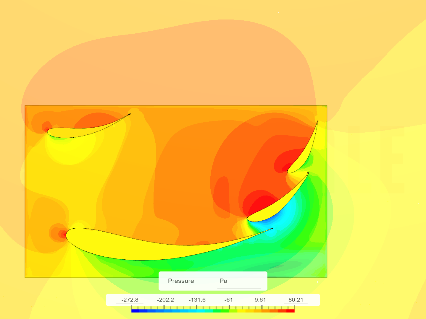 Rear Wing Flow - Internal by arm6897 | SimScale