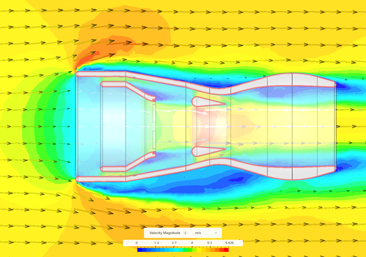 Fluid Flow Sim 1 by arxn23 | SimScale