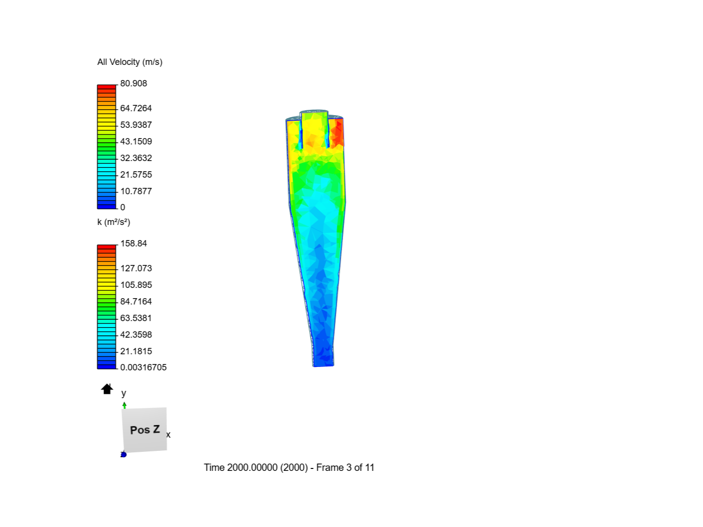 capstone cyclone separator by avnguyen213 | SimScale