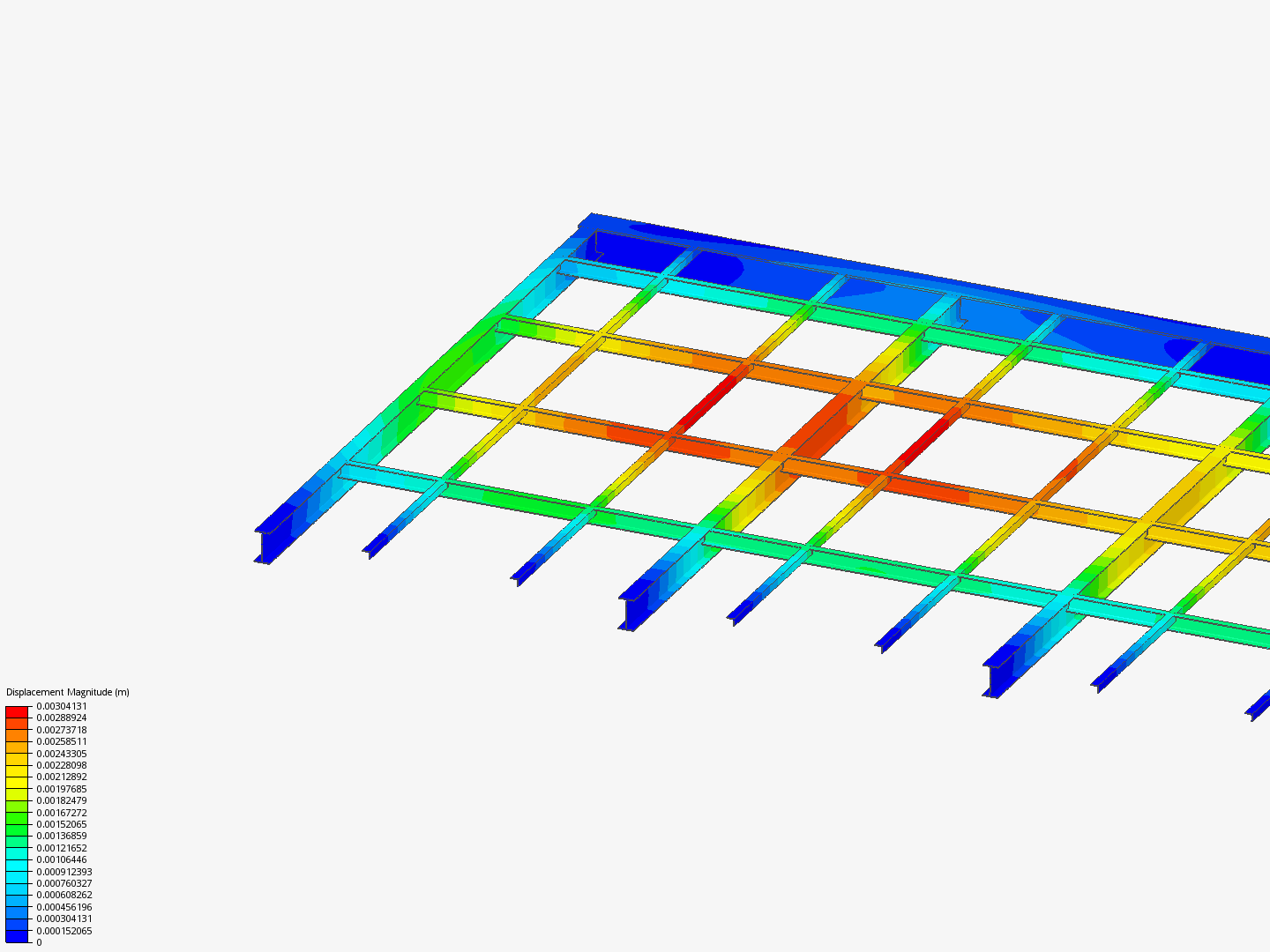 PVC Deck Slab - W H Columns by aweeraratne | SimScale