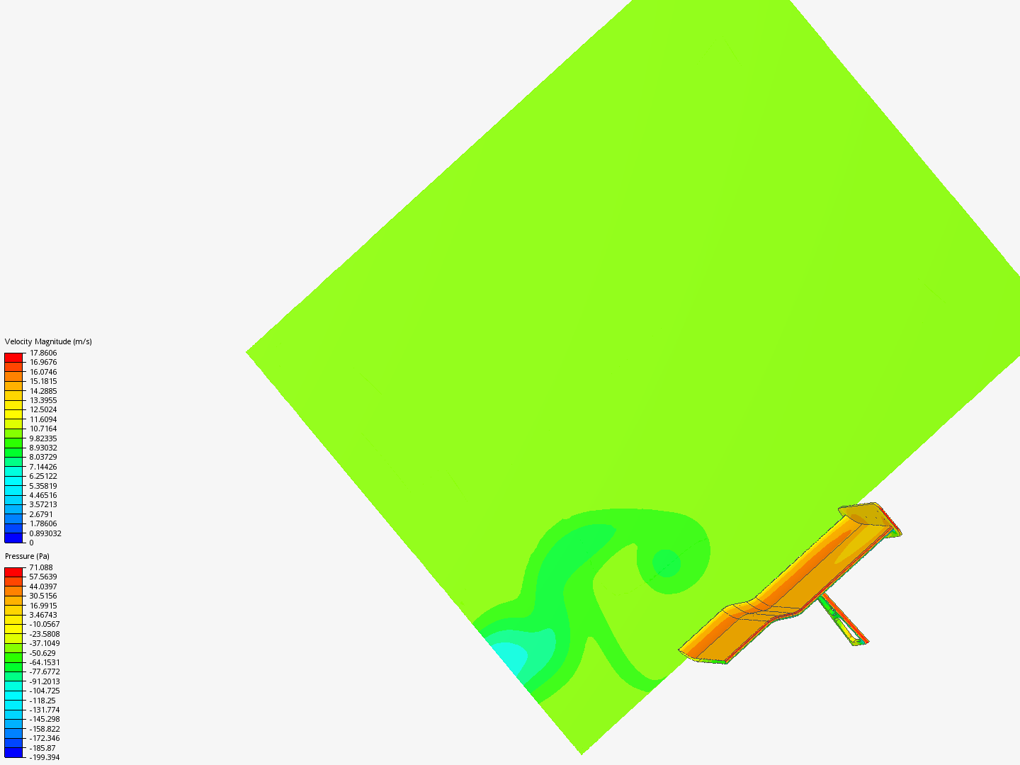 Tutorial: Airflow Around a GT Car Spoiler - Copy by aydml | SimScale