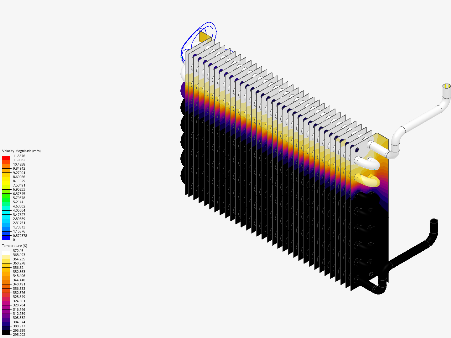 heat exchanger by ayushsanjayraj | SimScale