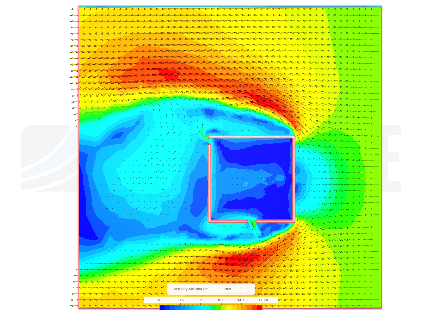 Wind tunnel 03 by azuresim | SimScale
