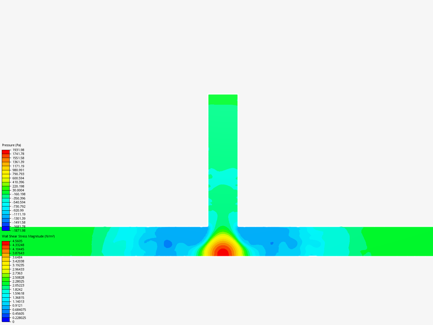 T-Junction Flow Tube by bala3477 | SimScale