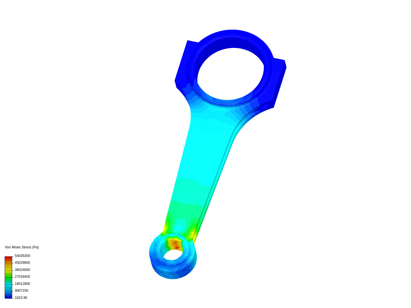 Tutorial 1: Connecting rod stress analysis by bcomte | SimScale