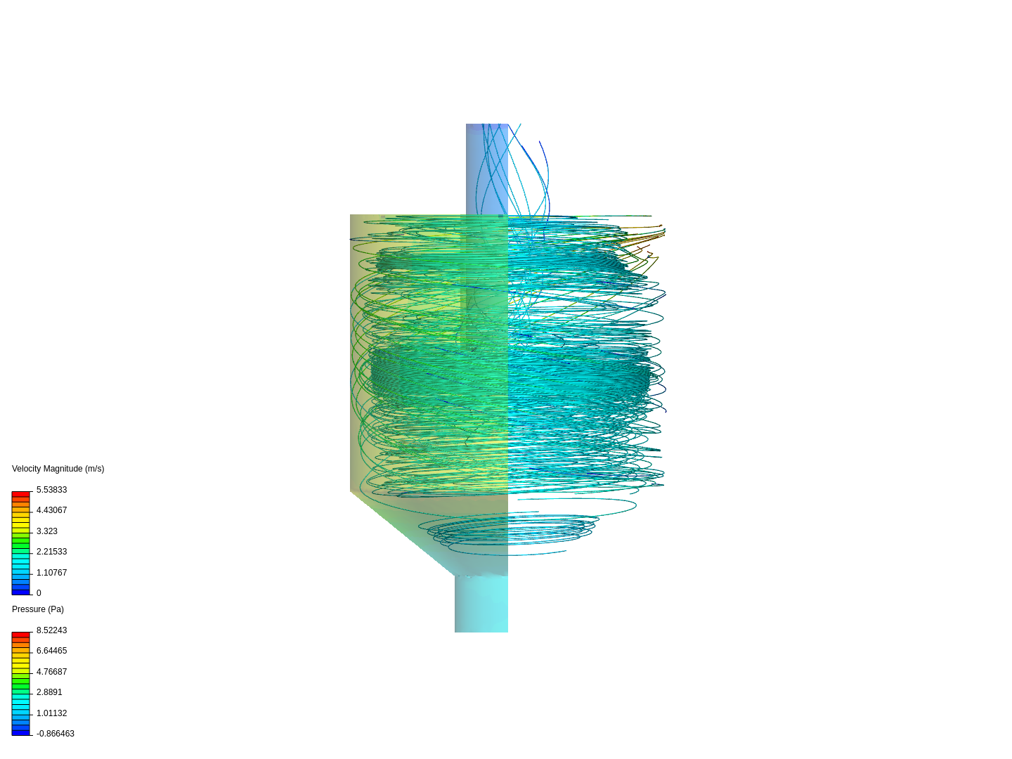 Tutorial - Flow through a cyclone seperator by bit_man | SimScale