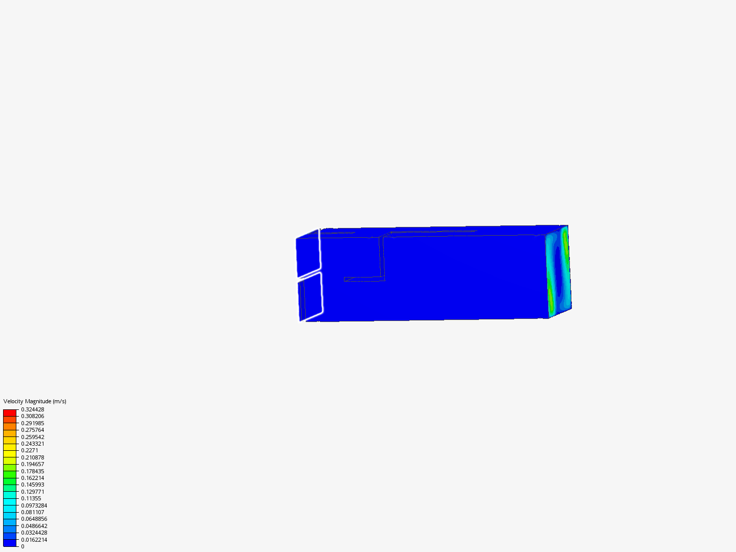 Square baffled static mixer by bjooste | SimScale