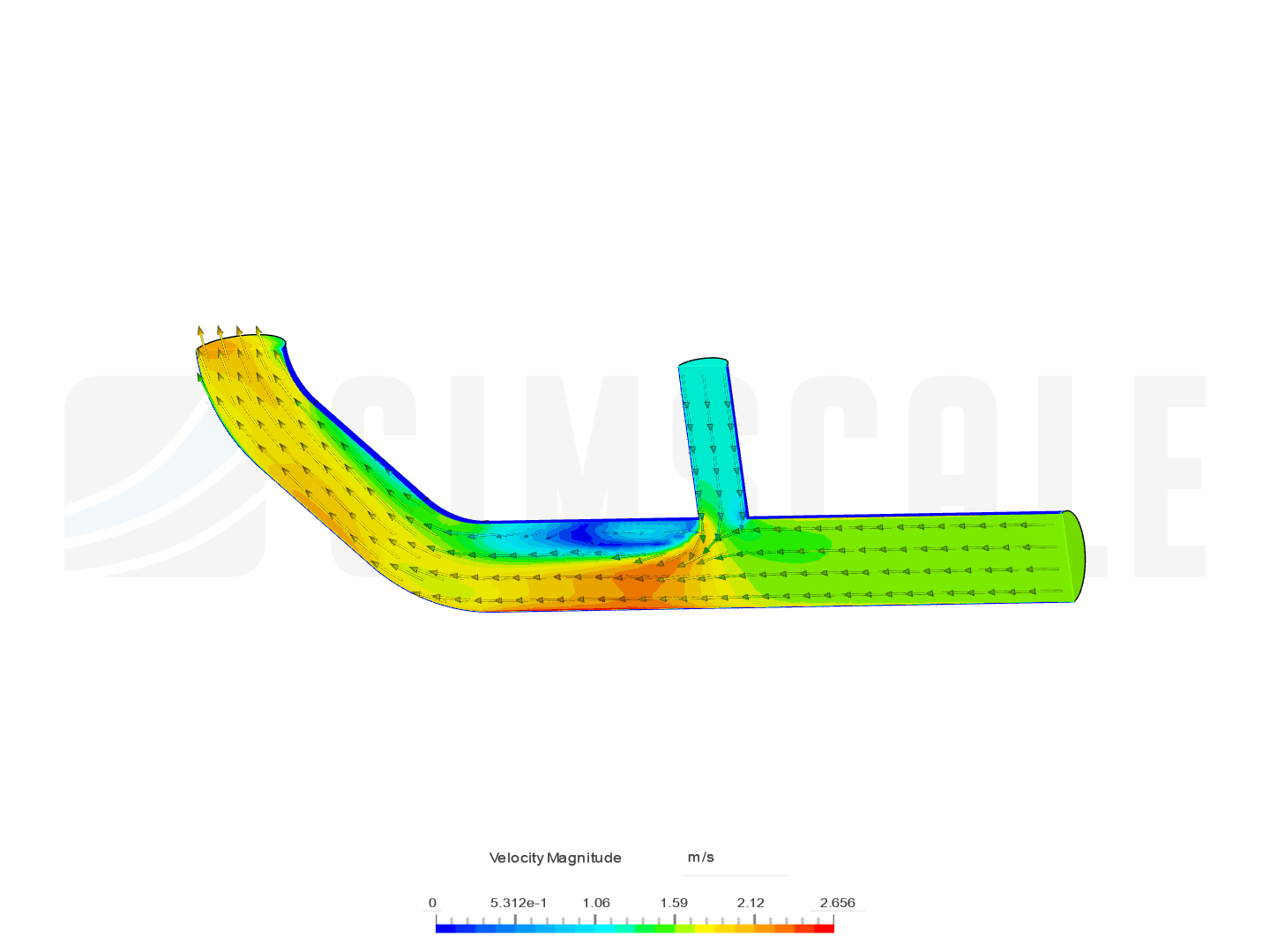 Tutorial 2: Pipe junction flow by bognanni | SimScale