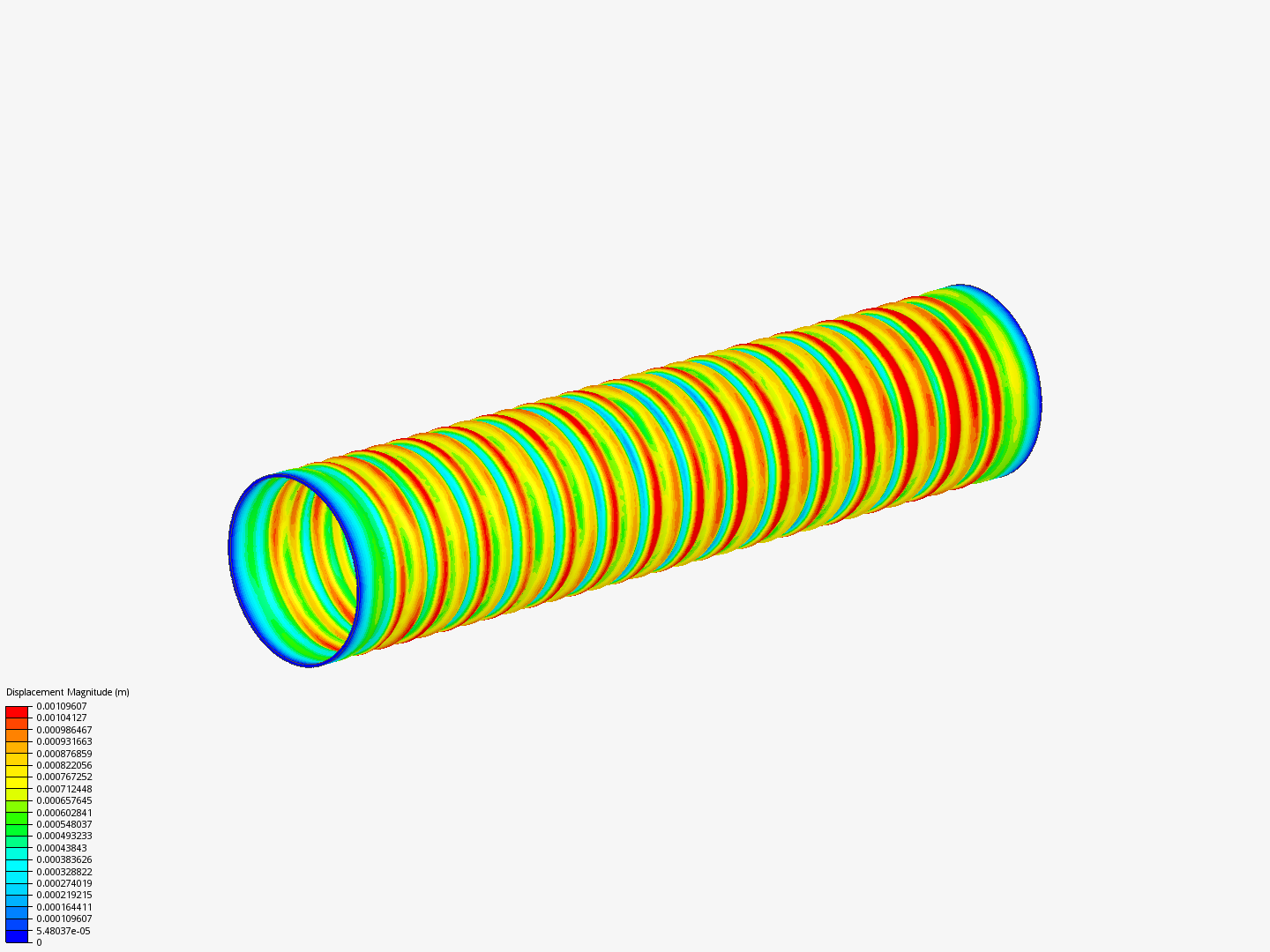 As Found Corrugated Tube Buckling by bryantchron | SimScale