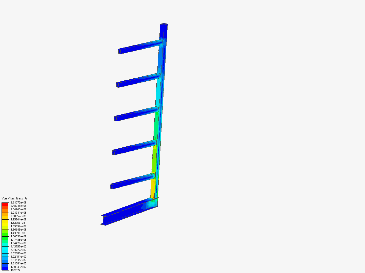 Cantilever Rack V2 by byudin | SimScale