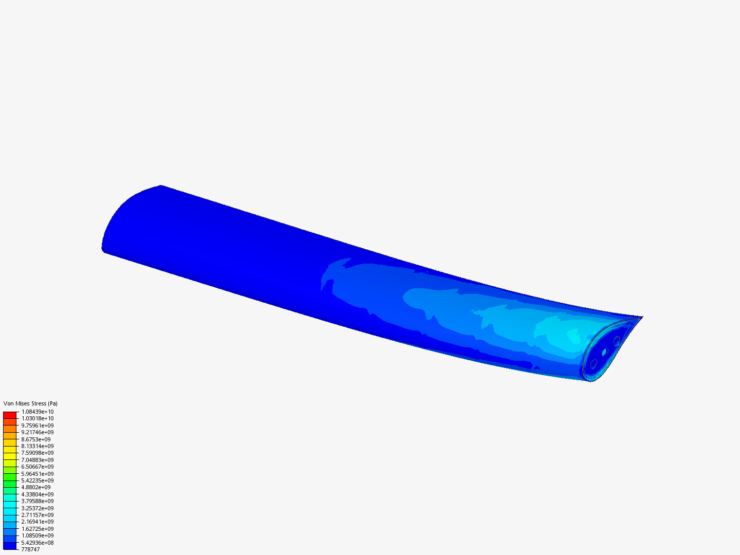 Airplane Wing Stress Sim by camclaughlin | SimScale