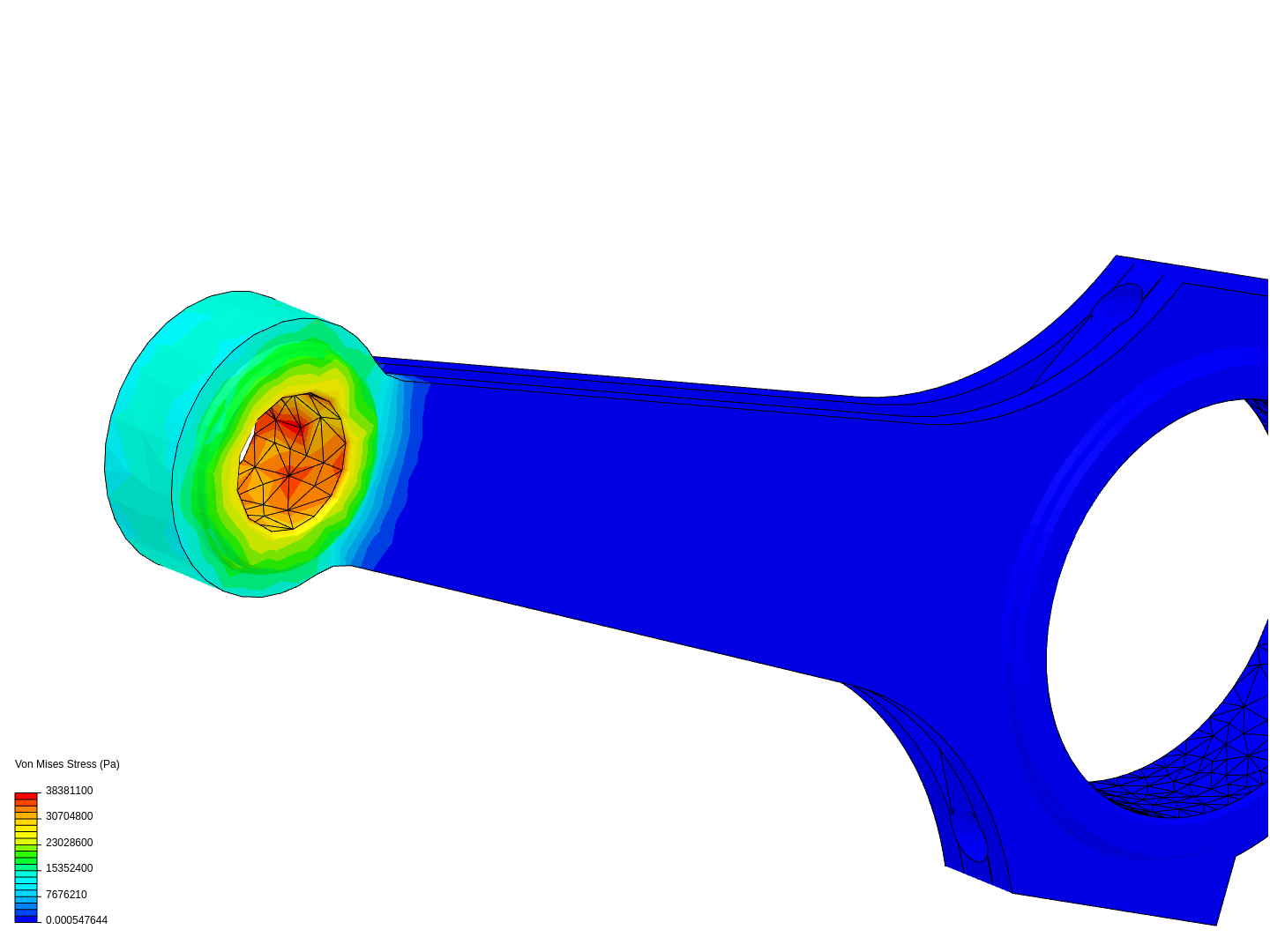 Tutorial 1: Connecting rod stress analysis by cbisa | SimScale