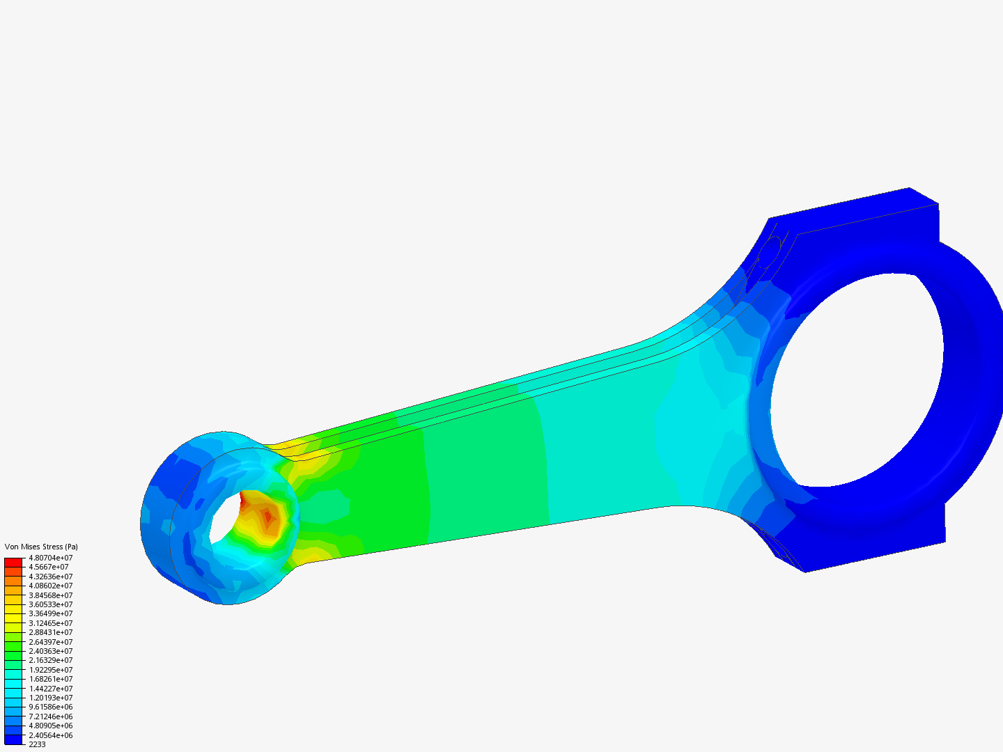Tutorial 1: Connecting rod stress analysis by cbruce | SimScale