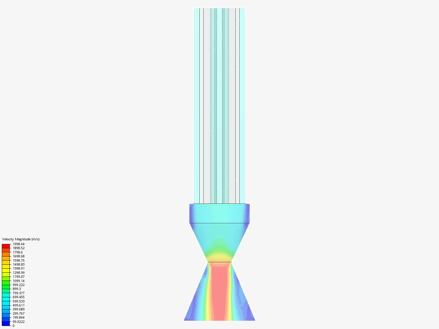 MQ70 motor nozzle by civilianspace3 | SimScale