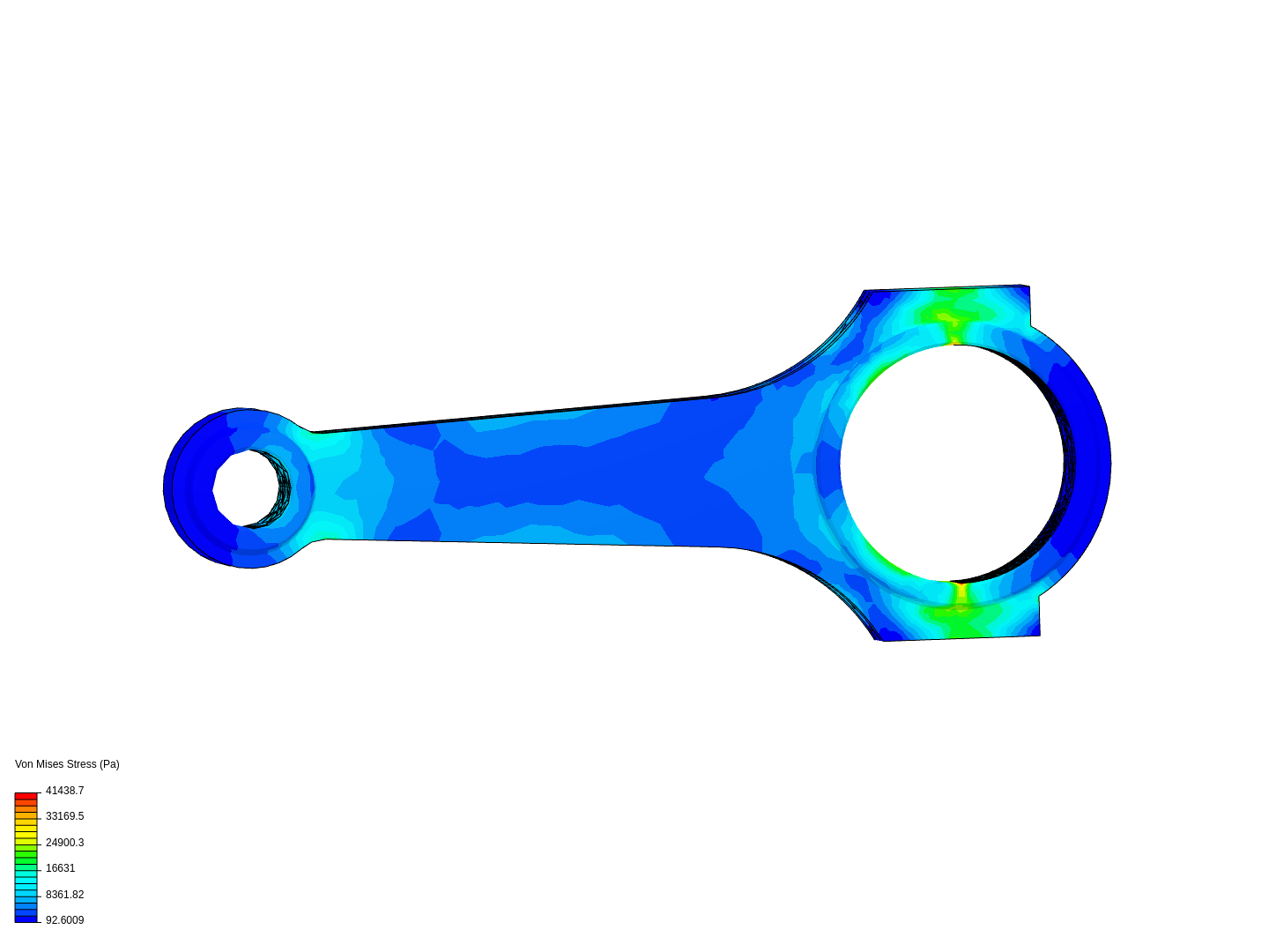 Tutorial 1: Connecting rod stress analysis by clawhorn | SimScale