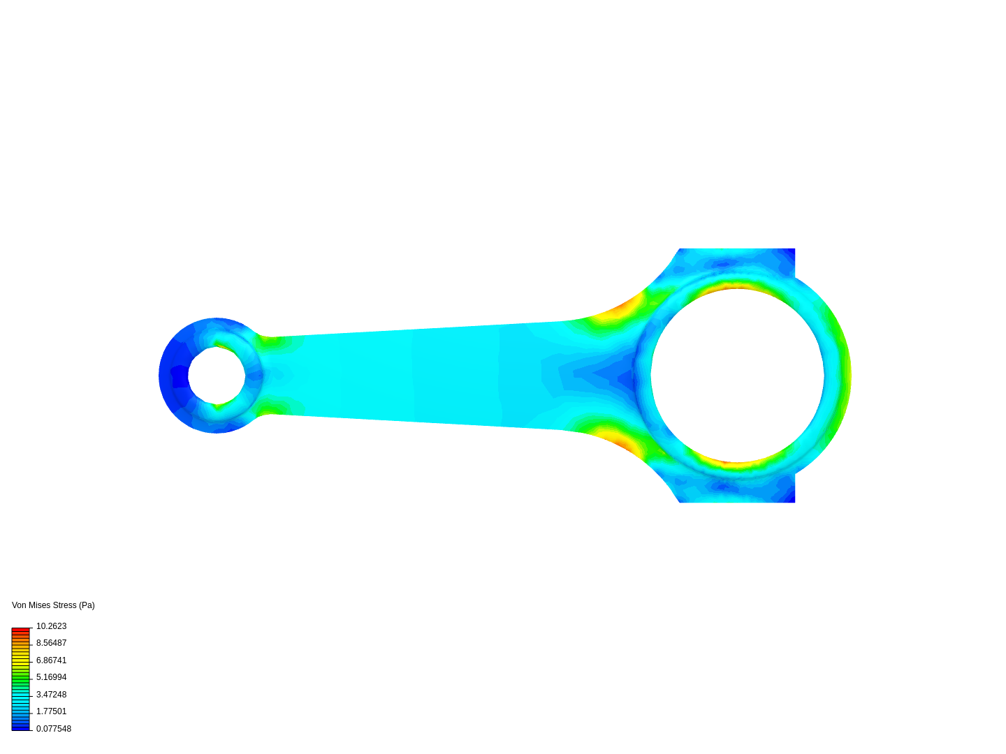 Tutorial 1: Connecting rod stress analysis by cmarrero | SimScale