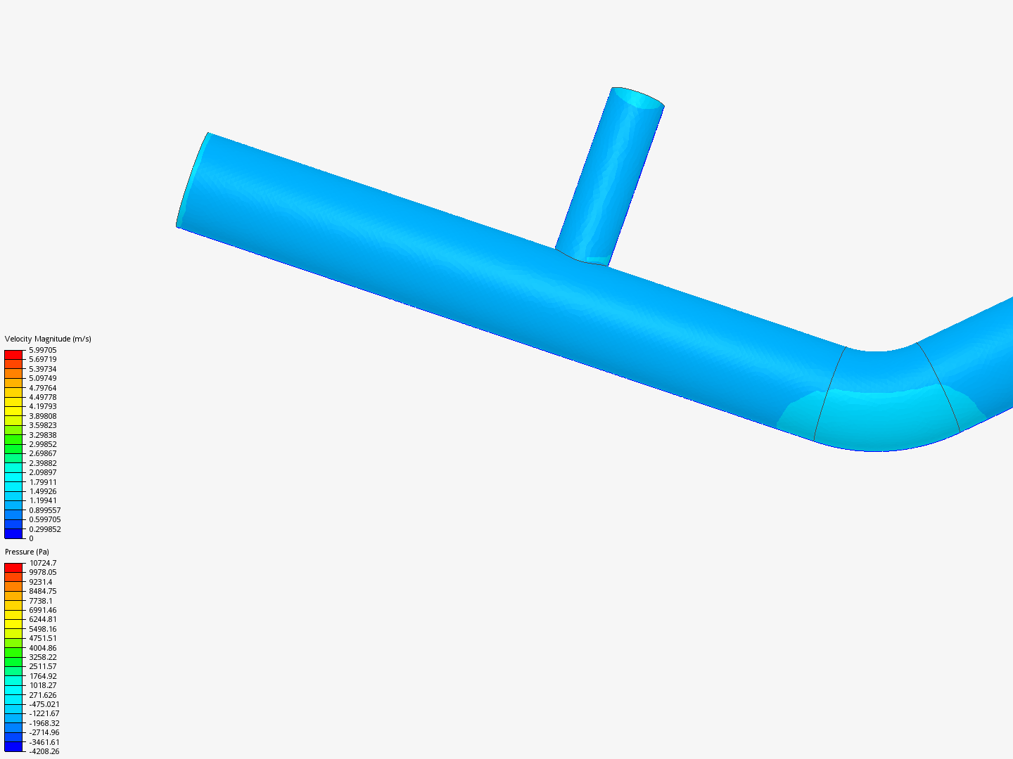 Tutorial 2: Pipe junction flow by cphun | SimScale